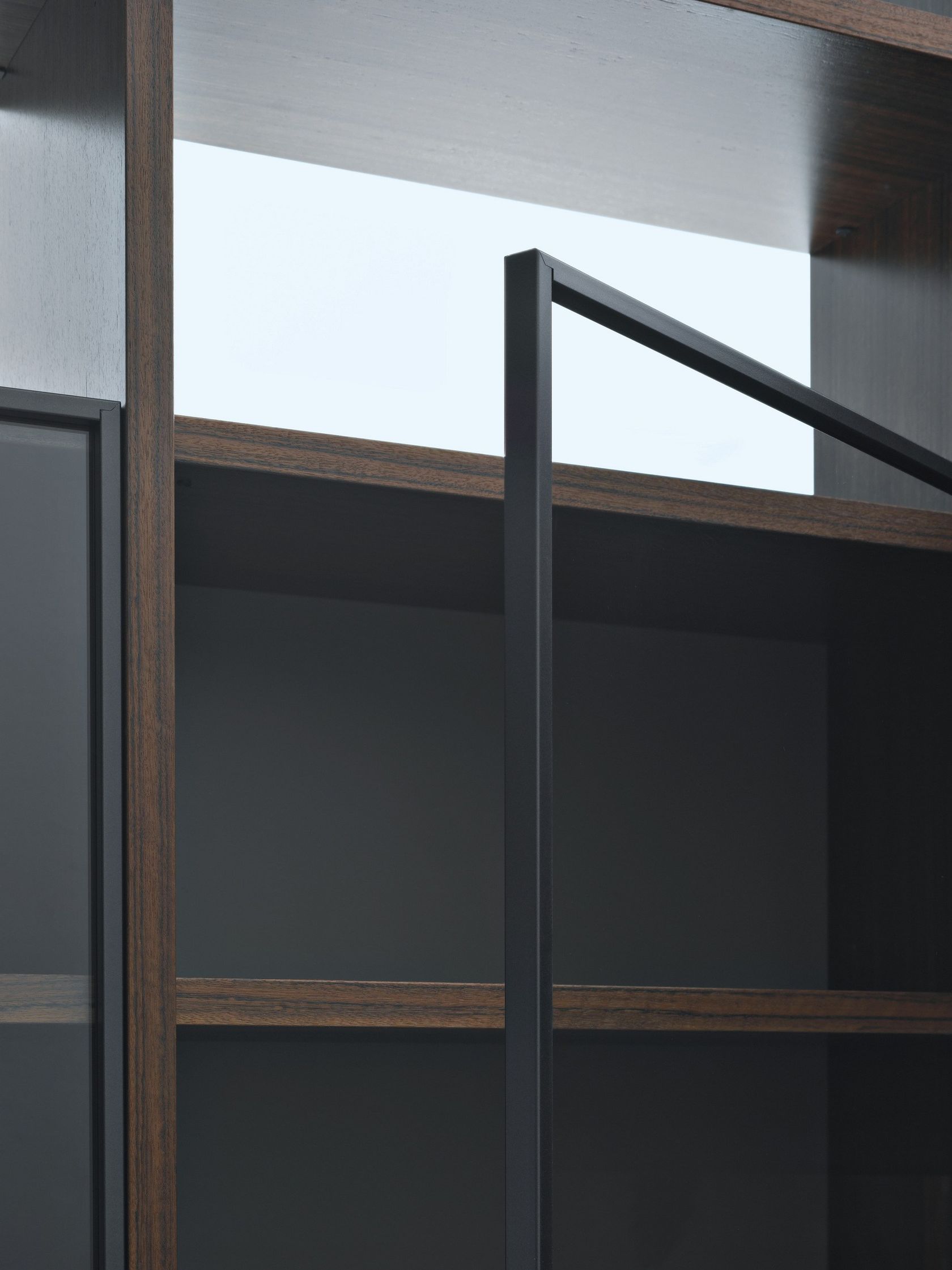 Open sectional wooden bookcase SYSTEM 2014 By Porro design Piero Lissoni
