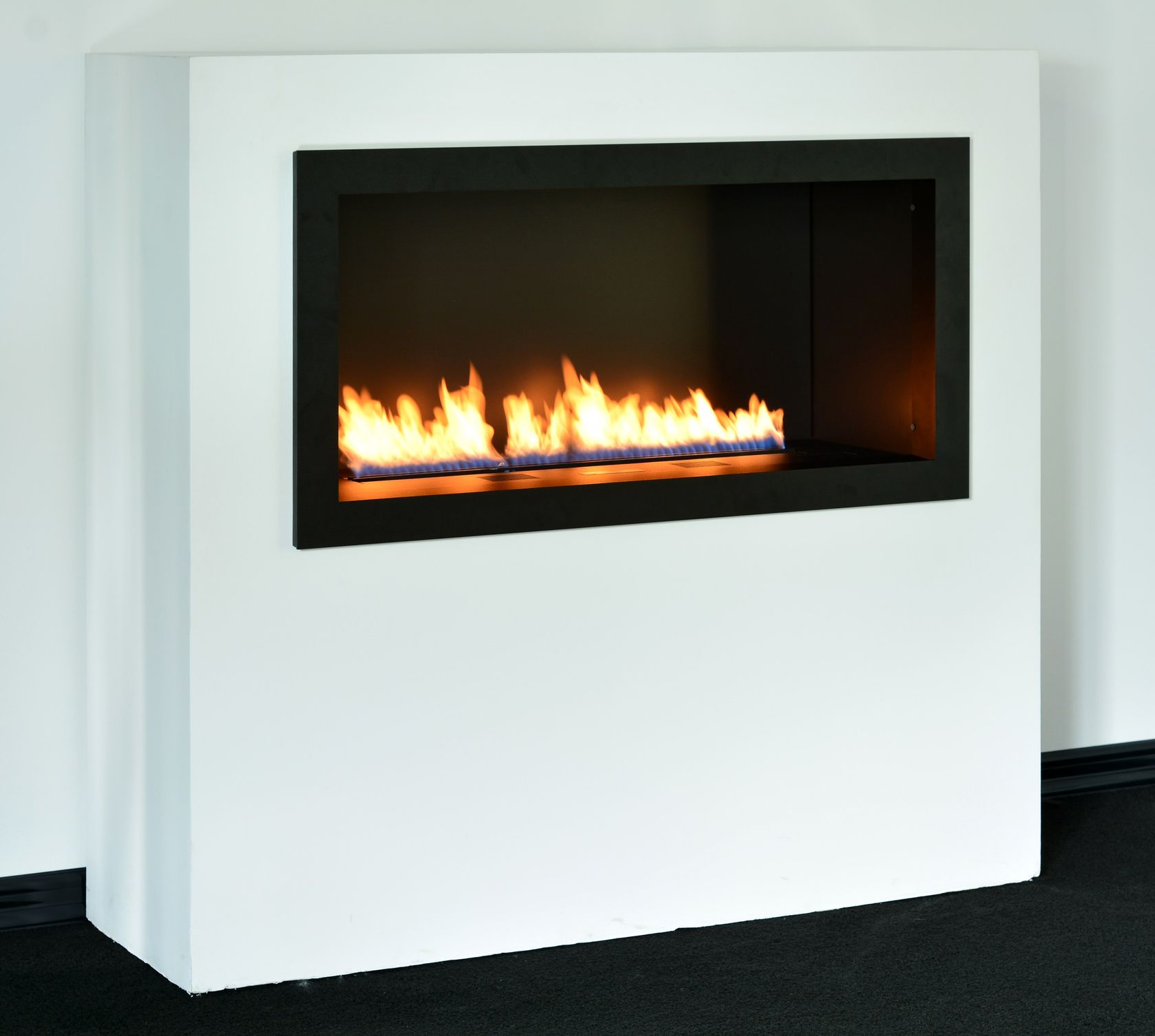 Built-in bioethanol wall-mounted fireplace PRIMEFIRE IN CASING By Planika