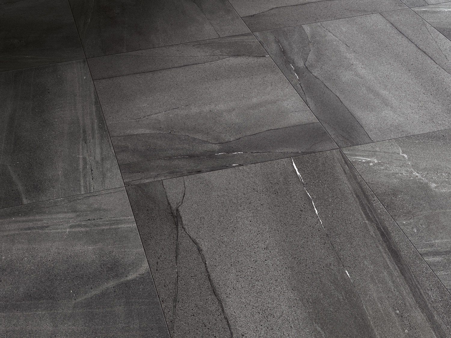 Flooring with stone effect BASALTINA ANTRACITE By ARIOSTEA