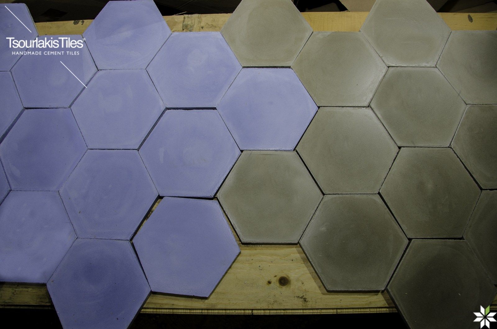 Indoor/outdoor cement wall/floor tiles HEXAGON SOLID COLOR By ...