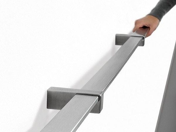 Stainless steel handrail SQUARE LINE 40x10 By Q-RAILING ITALIA