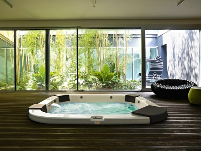 DELOS | Built-in hot tub By Jacuzzi design DNA Kaluderovic & Condini