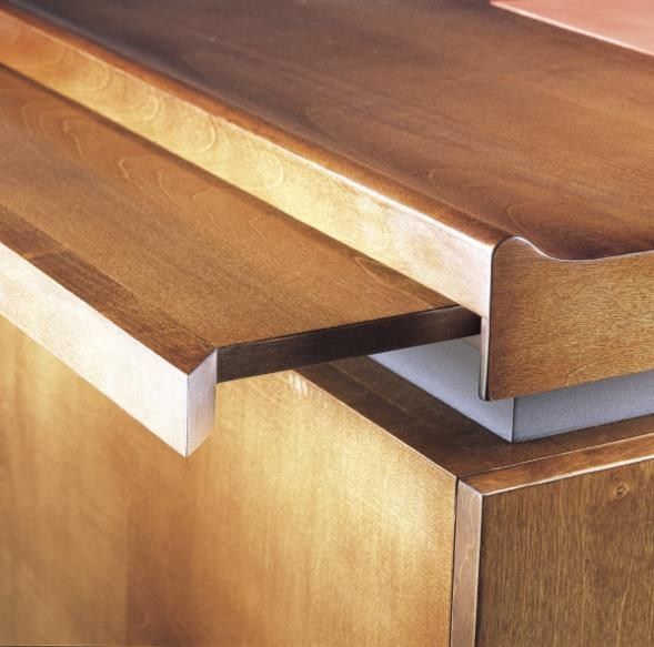PRINCETON | Writing desk Rectangular wooden writing desk with drawers ...