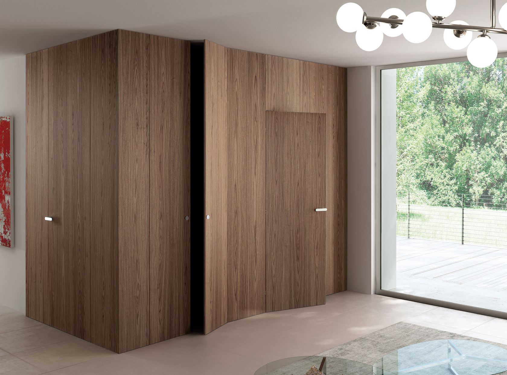 Wooden boiserie / door INFINITY SYSTEM TABULA By Ghizzi & Benatti