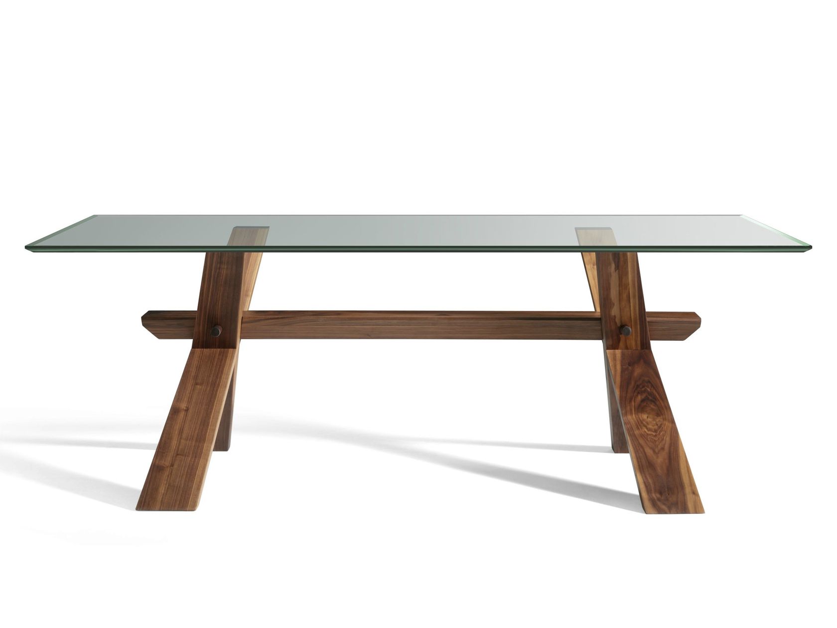 DECIMO | Wood and glass table Custom wood and glass table By L'Ottocento