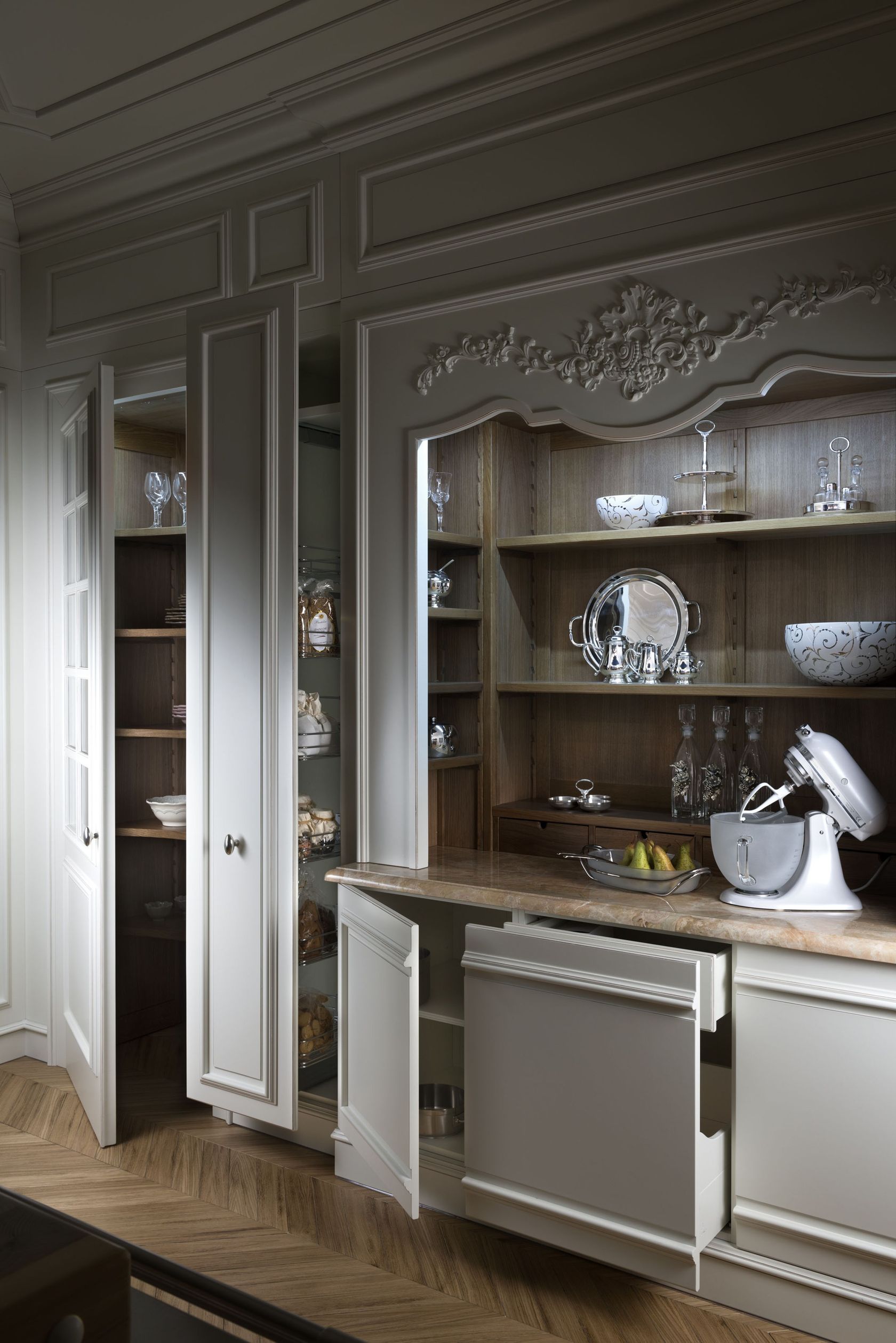 FLORAL | Fitted kitchen By L'Ottocento