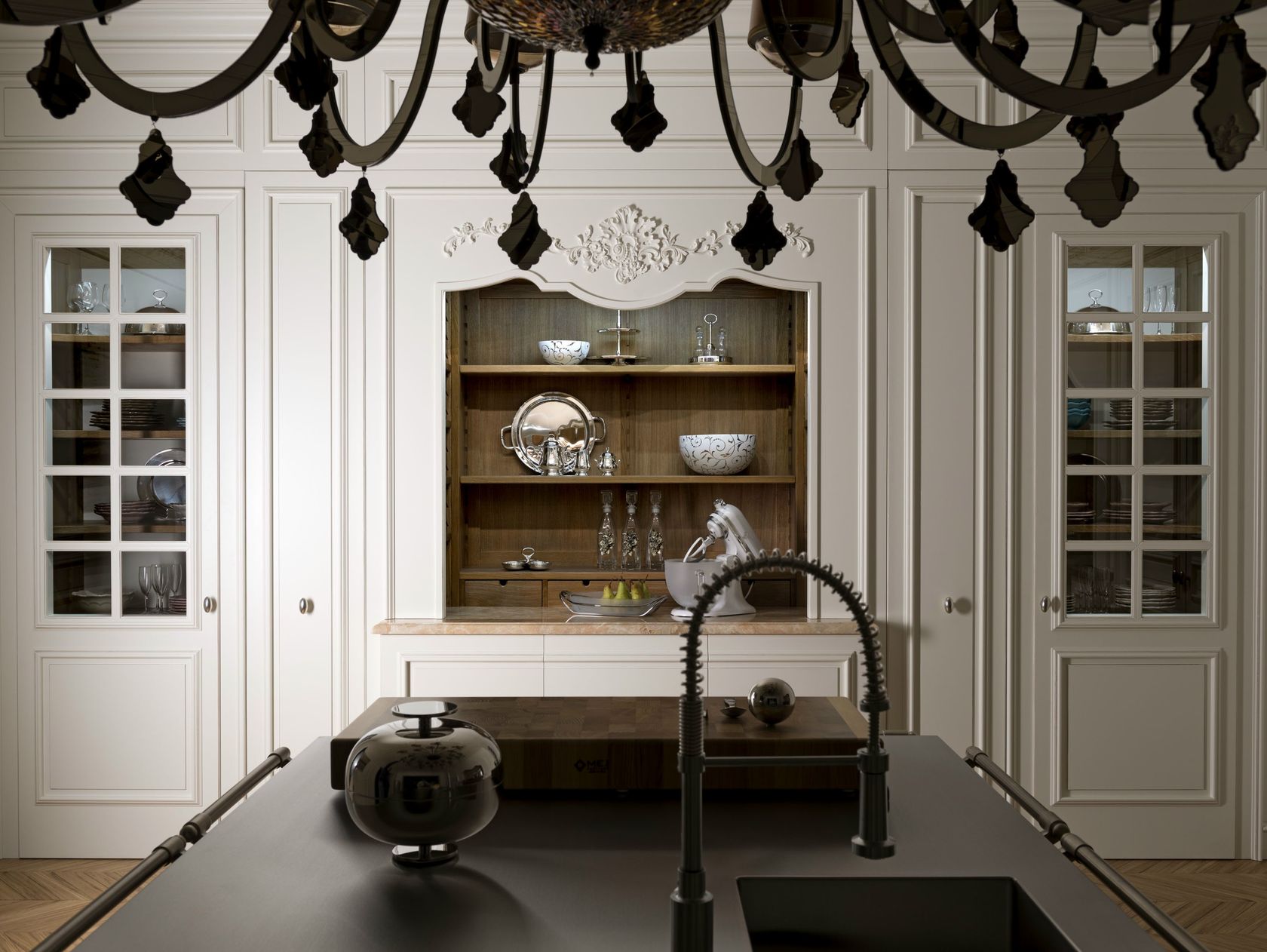 FLORAL | Fitted kitchen By L'Ottocento