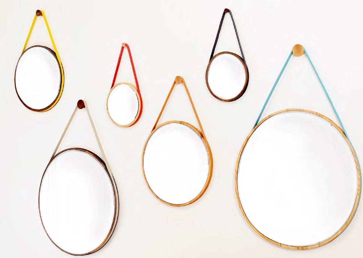 Round wall-mounted mirror LOOP By Movisi