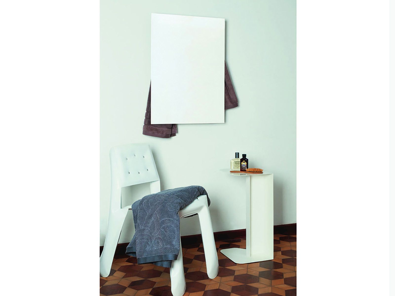 Scaldasalviette elettrico in alluminio a parete RECTANGLE By mg12 ...