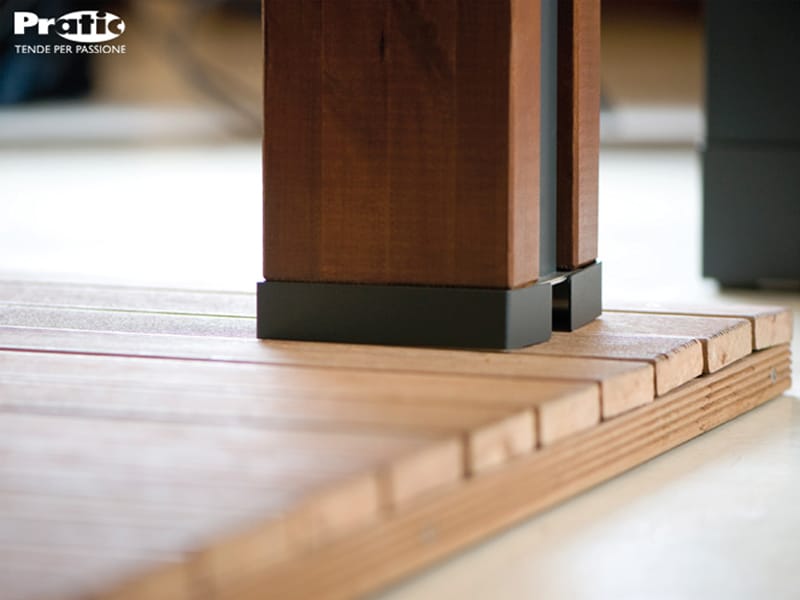 Pergolato in legno con copertura scorrevole TECNIC WOOD PLUS By PRATIC ...