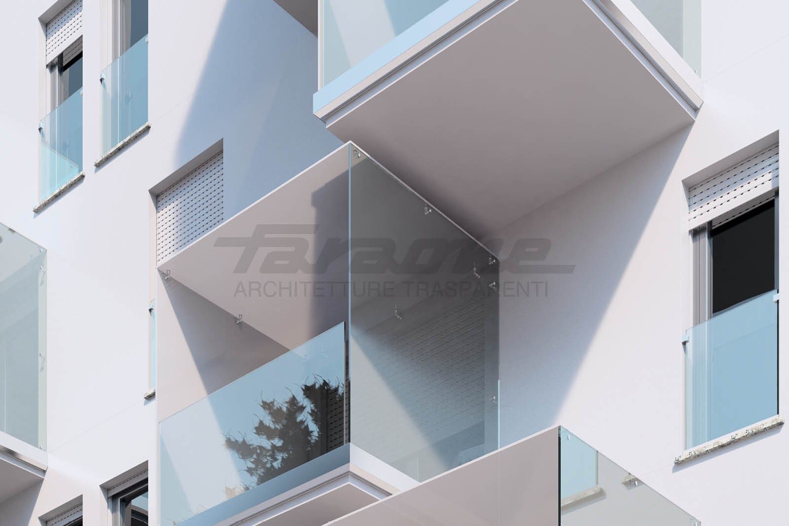 Parapetto in alluminio e vetro per finestre e balconi NINFA 190 By ...