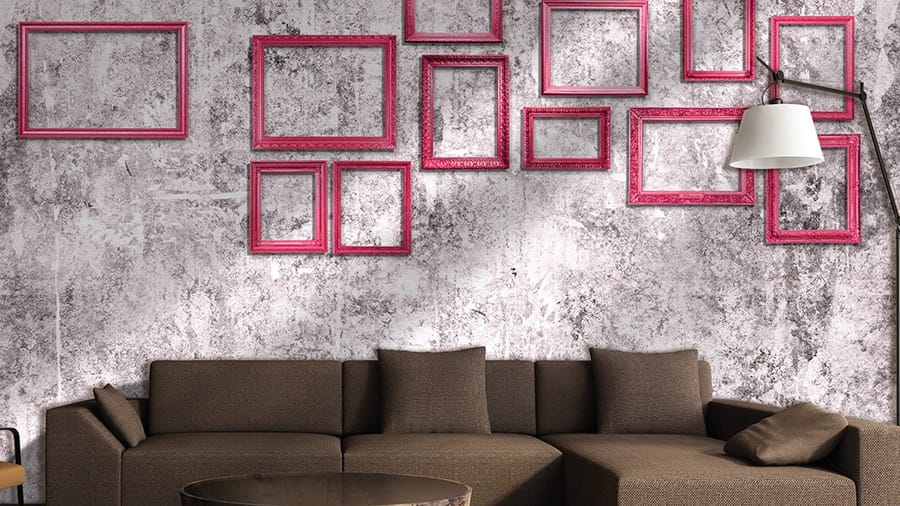 Carta da parati effetto muro in vinile FRAMED! By GLAMORA