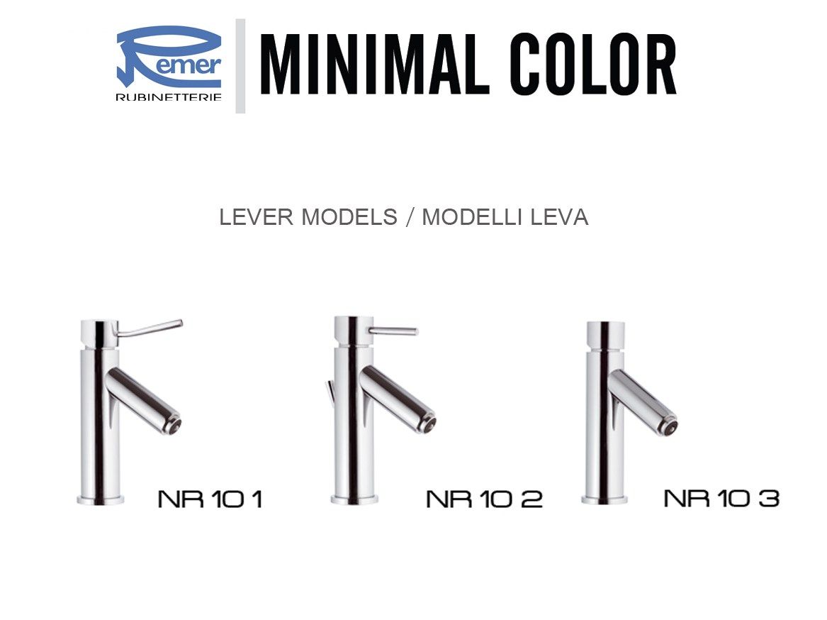 MINIMAL COLOR | Floor standing bathtub mixer By Remer Rubinetterie