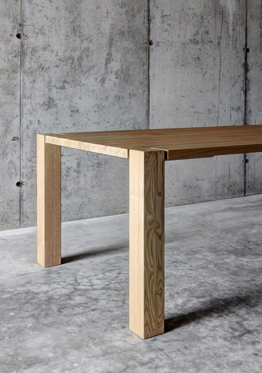 Rectangular solid wood table WF1 By FIORONI