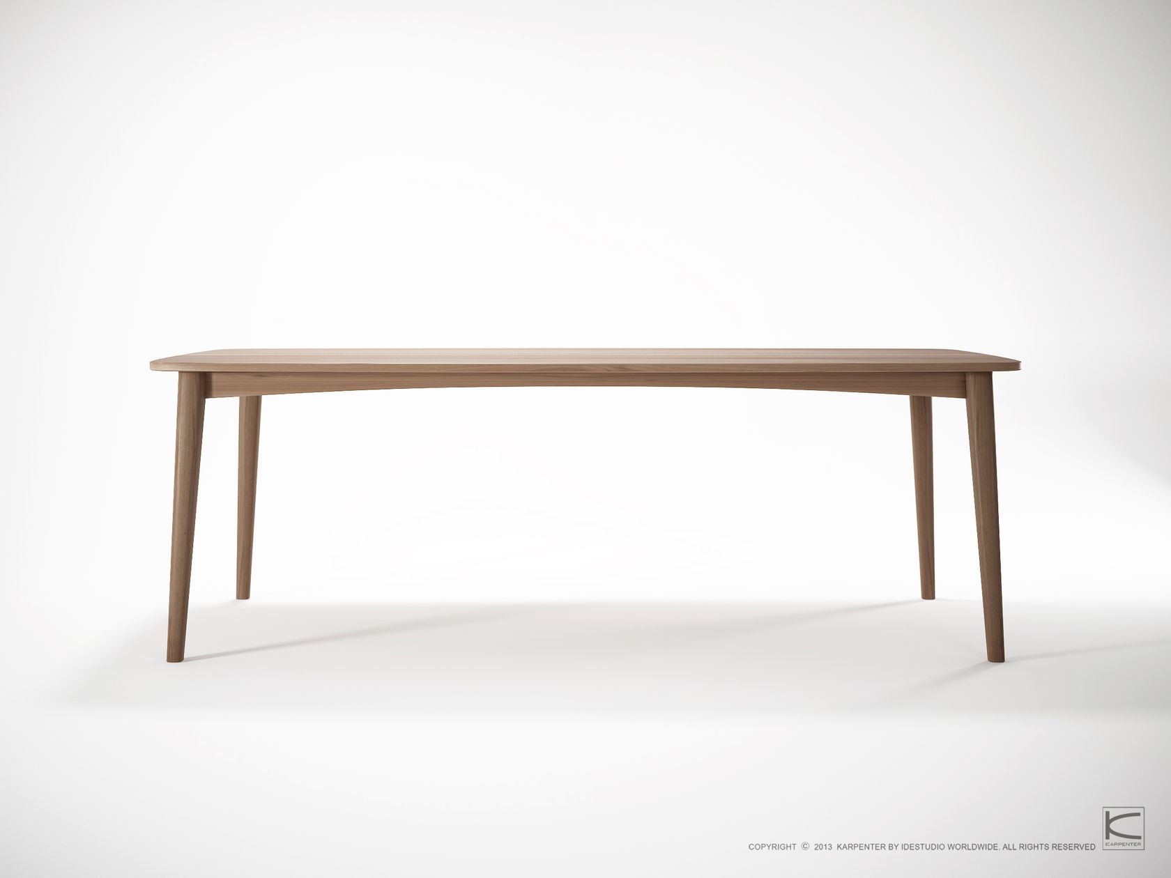 GRASSHOPPER | Rectangular table By KARPENTER design Hugues Revuelta