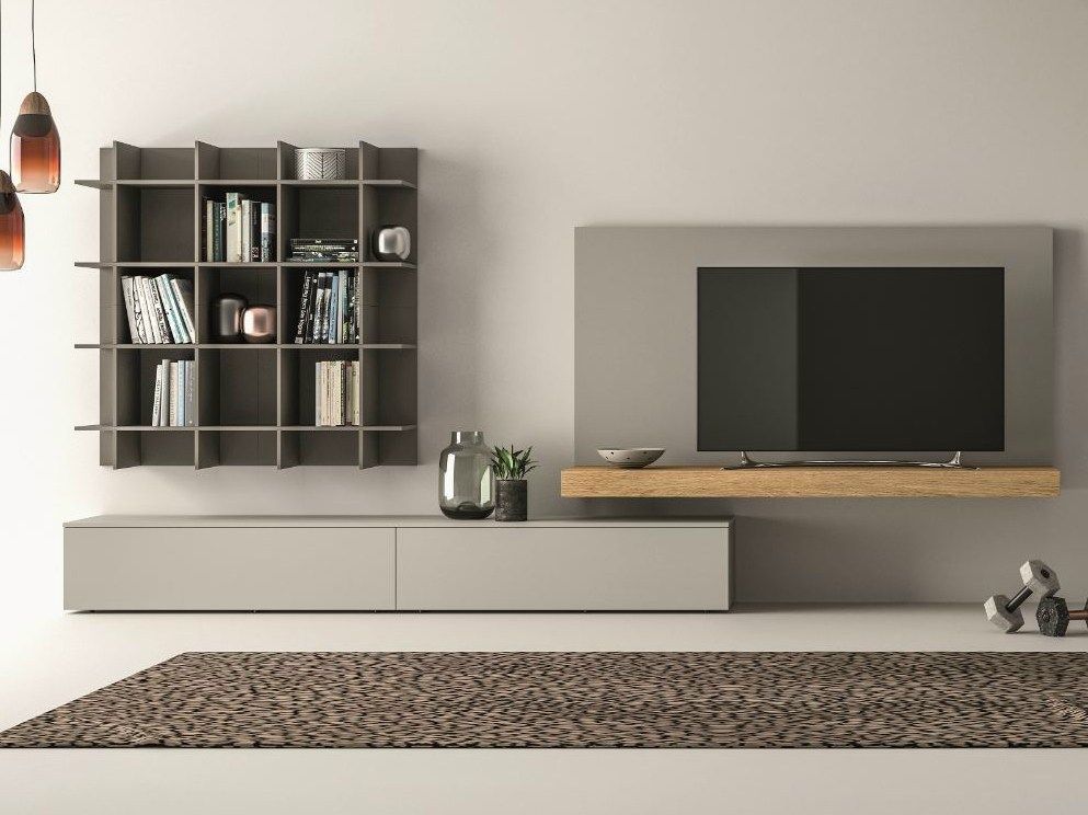 Mueble modular de pared composable SLIM 111 By Dall'Agnese diseño Imago ...