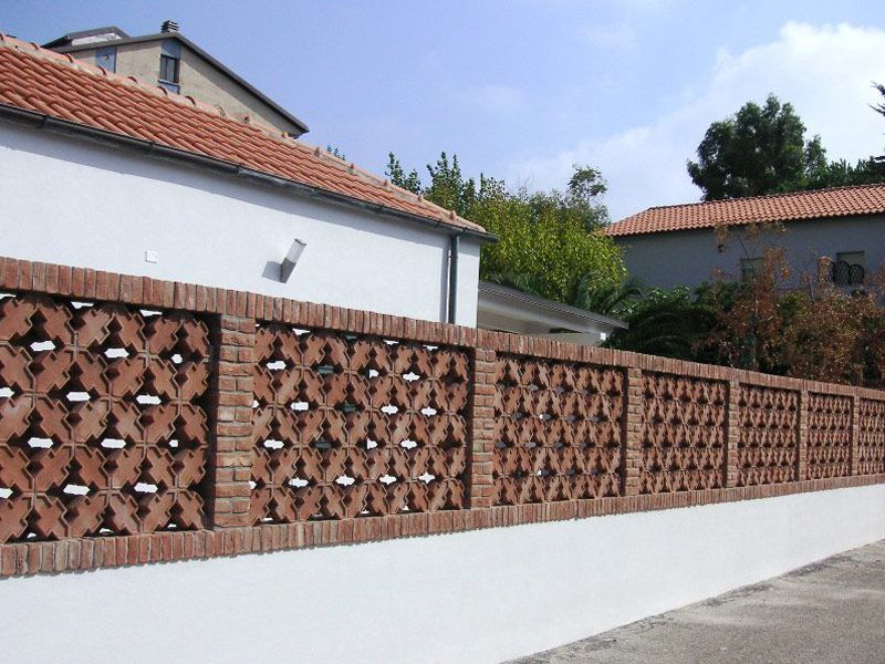 Special clay piece for fair faced facade FRANGISOLE By FORNACE FONTI