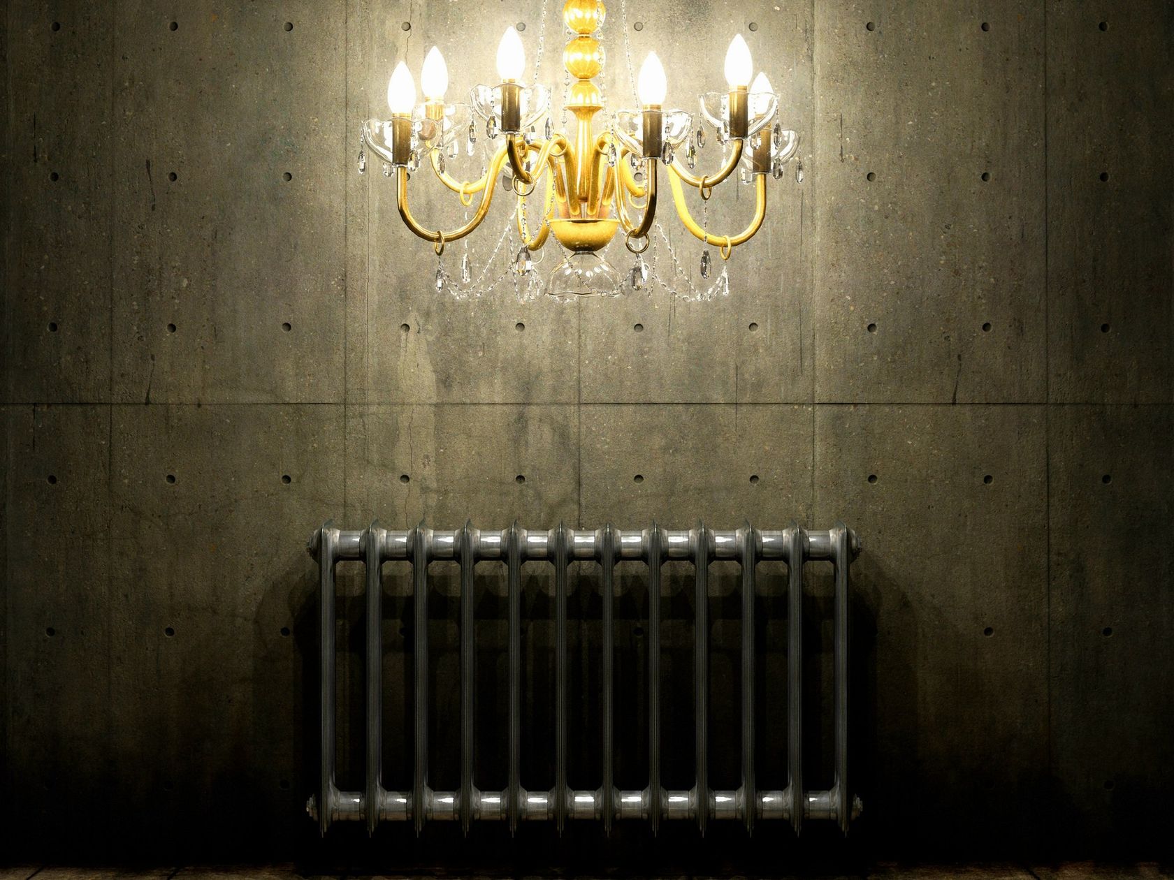 Vintage style wall-mounted steel decorative radiator VINTAGE By VASCO