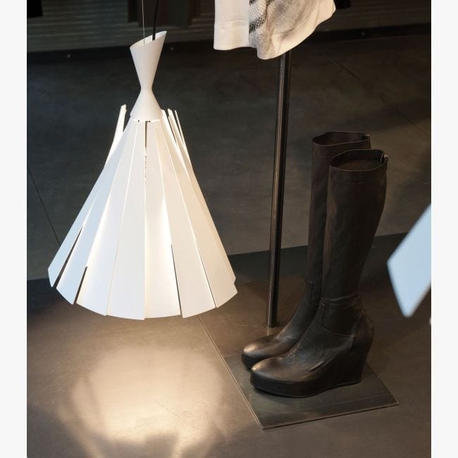 Aluminium pendant lamp METRONOME L By Delta Light