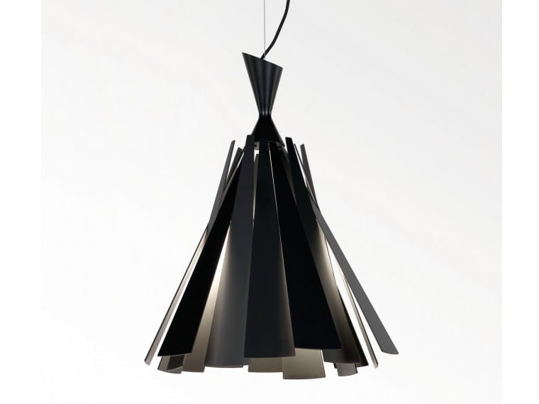 Aluminium pendant lamp METRONOME L By Delta Light