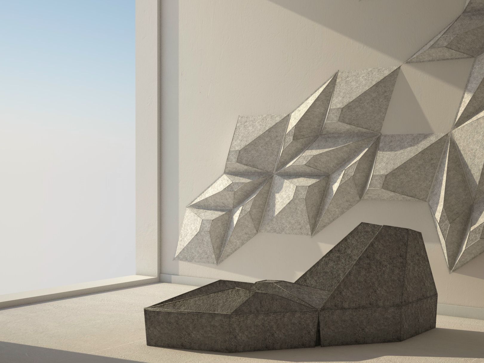 LES ANGLES | Acoustic wall panel By smarin design Stéphanie Marin