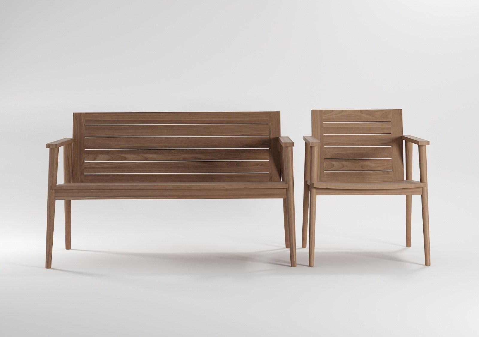 VINTAGE OUTDOOR | Garden bench By KARPENTER design Hugues Revuelta
