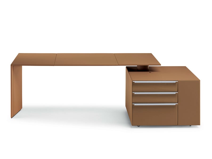 C.E.O. CUBE DESK | Office desk with shelves By Poltrona Frau design ...