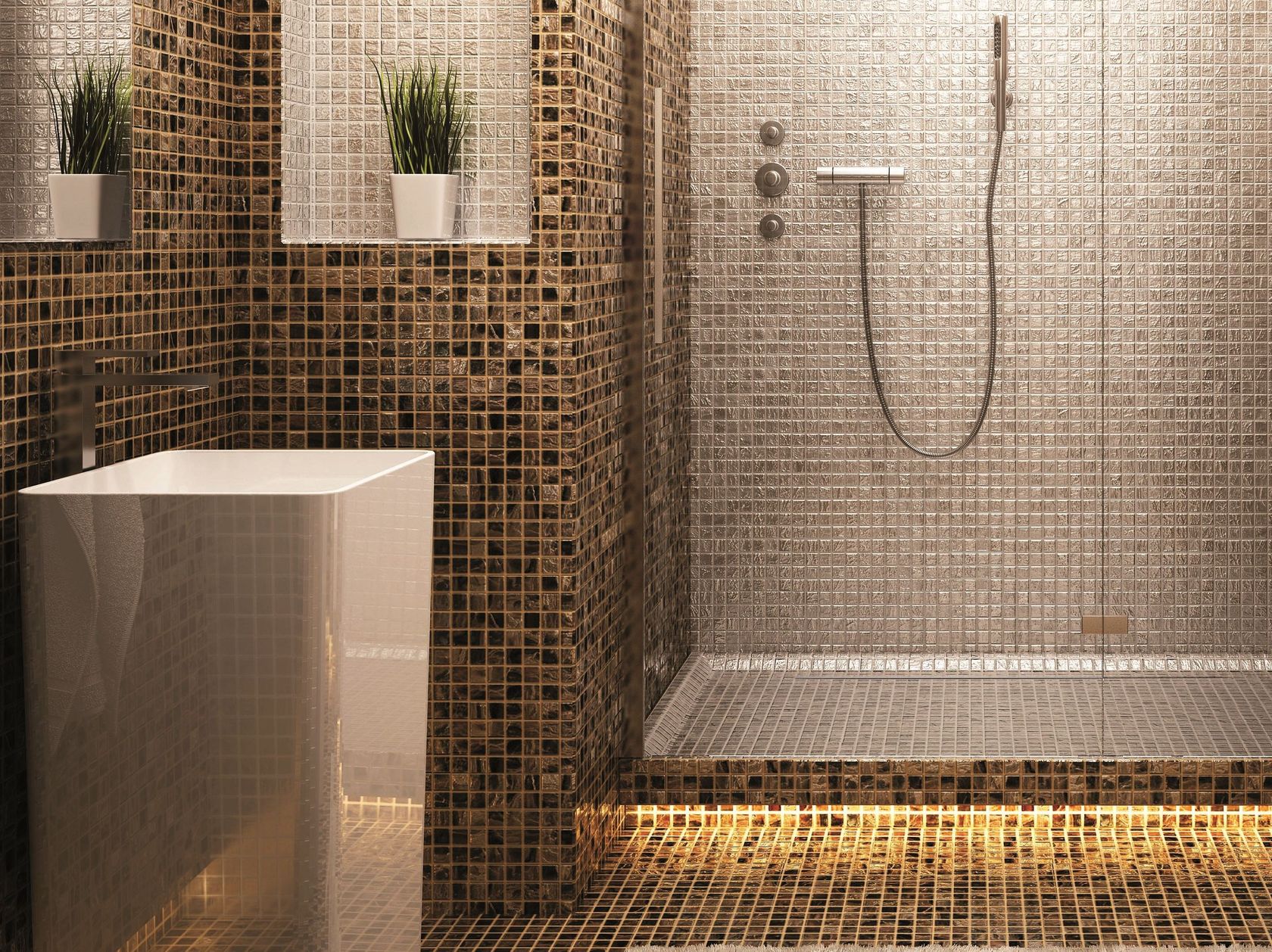 Stainless steel shower channel SLIM DRAIN INVISIBLE By PROFILPAS