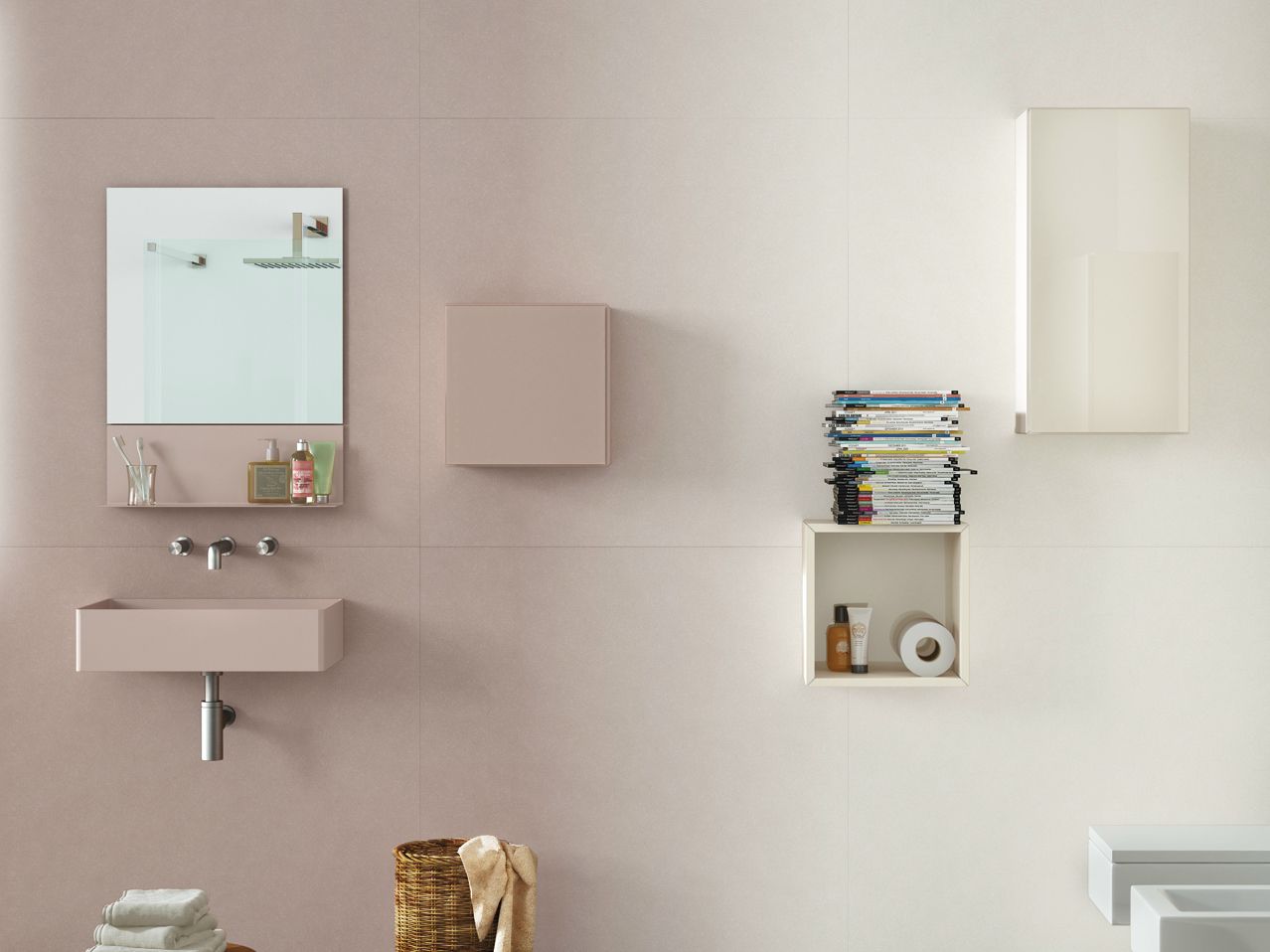 Laminated stoneware wall/floor tiles FADING By Lago design Daniele Lago