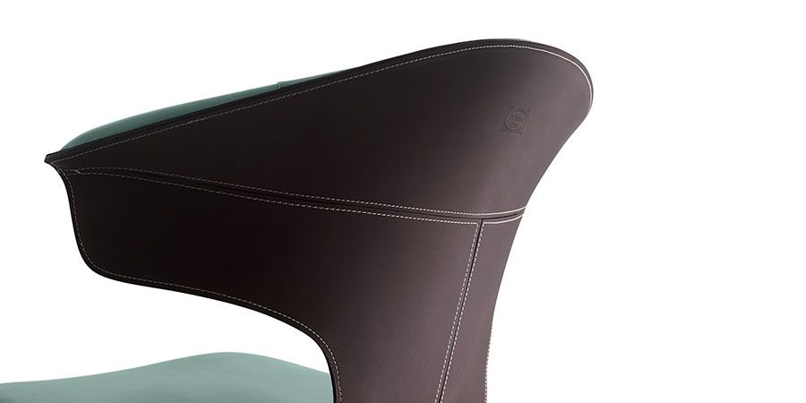 MONTERA | Leather easy chair By Poltrona Frau design Roberto Lazzeroni