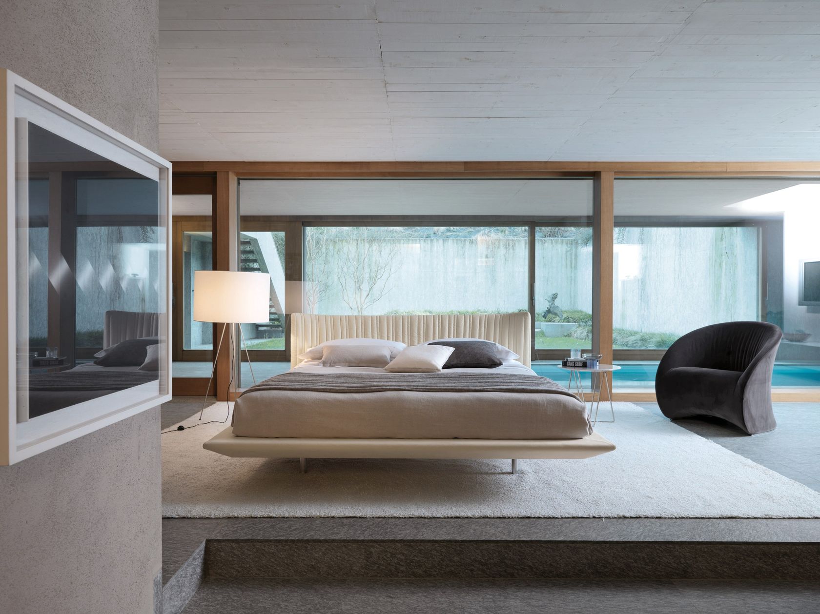SHELLON Double bed By Desiree divani | design Setsu & Shinobu Ito