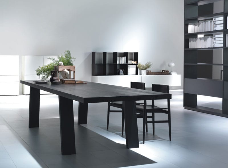 Tavolo rettangolare in legno MINIMO By Porro design Piero Lissoni