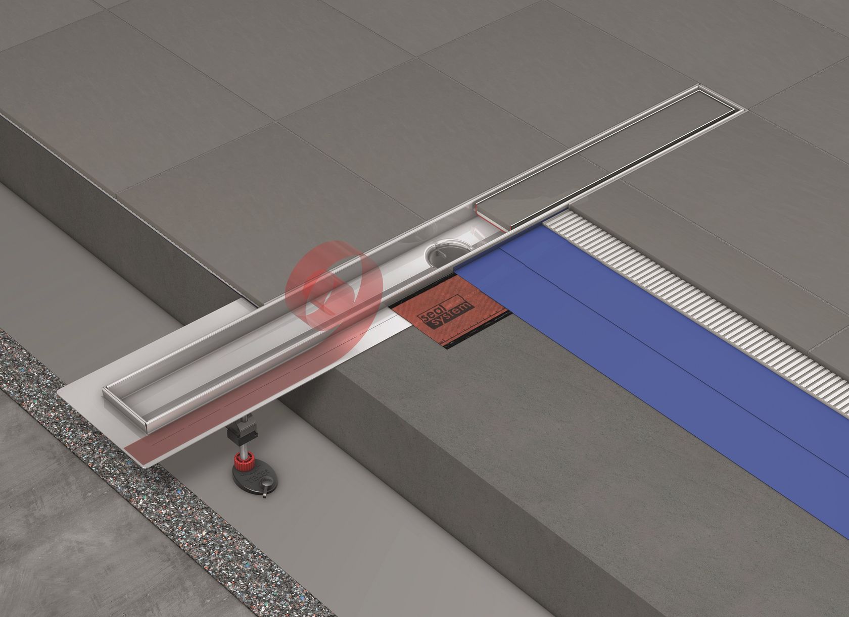 TECEdrainline Stainless steel shower channel By TECE