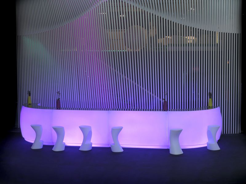 Illuminated bar counter FIESTA By VONDOM design Archirivolto