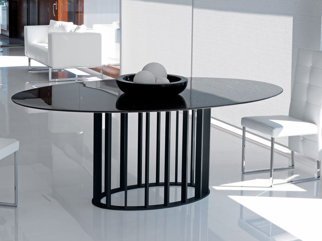 Contemporary style oval dining table EMBASSY By Italy Dream Design