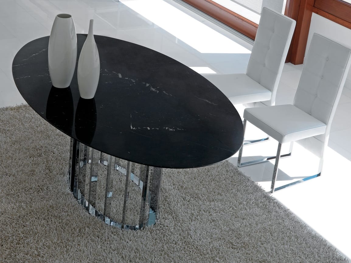 Contemporary style oval dining table EMBASSY By Italy Dream Design