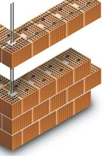 Block for reinforced masonry By CONSORZIO ALVEOLATER