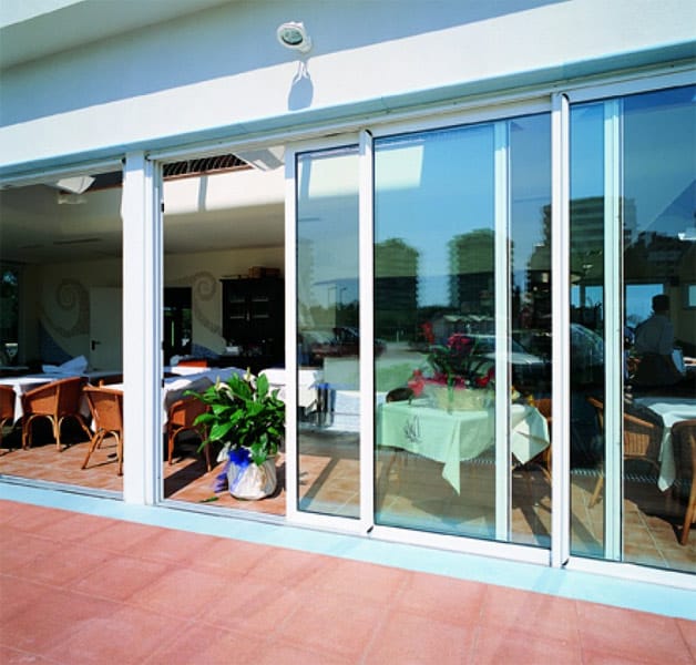 Vetrata scorrevole in alluminio S.50 MODULOR By TENDER