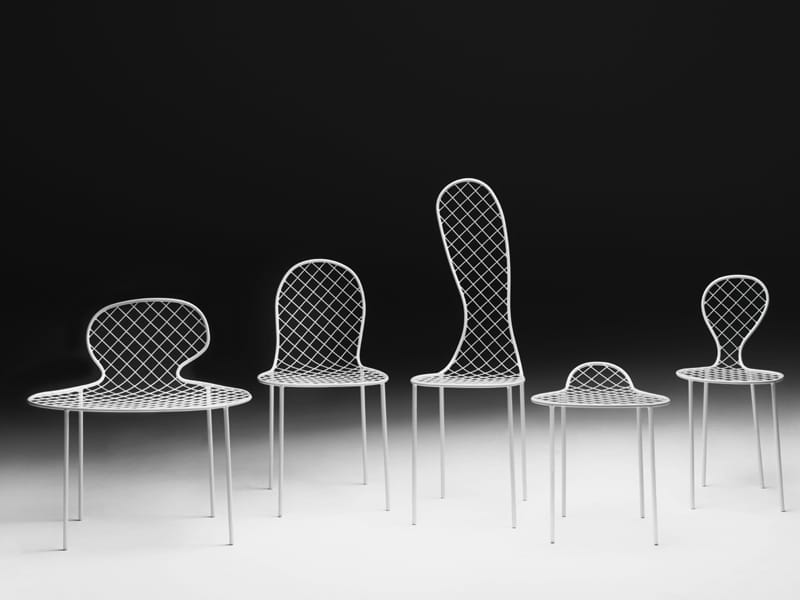 Wire mesh chair FAMILY CHAIRS By Living Divani design Junya Ishigami