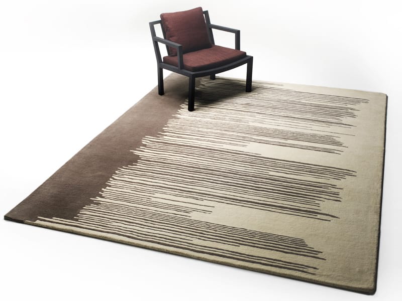 Rectangular wool rug DRIPPY By Living Divani design Harry&Camila
