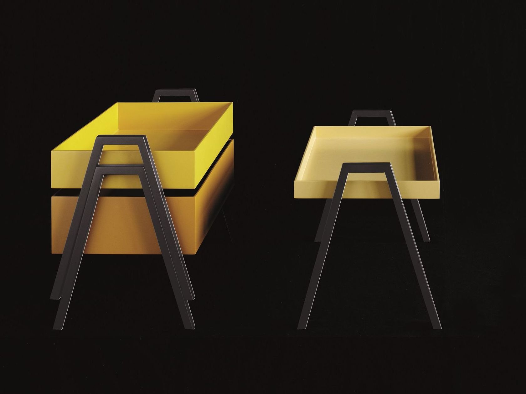 Stackable wooden coffee table STACK By Living Divani design Nathan Yong
