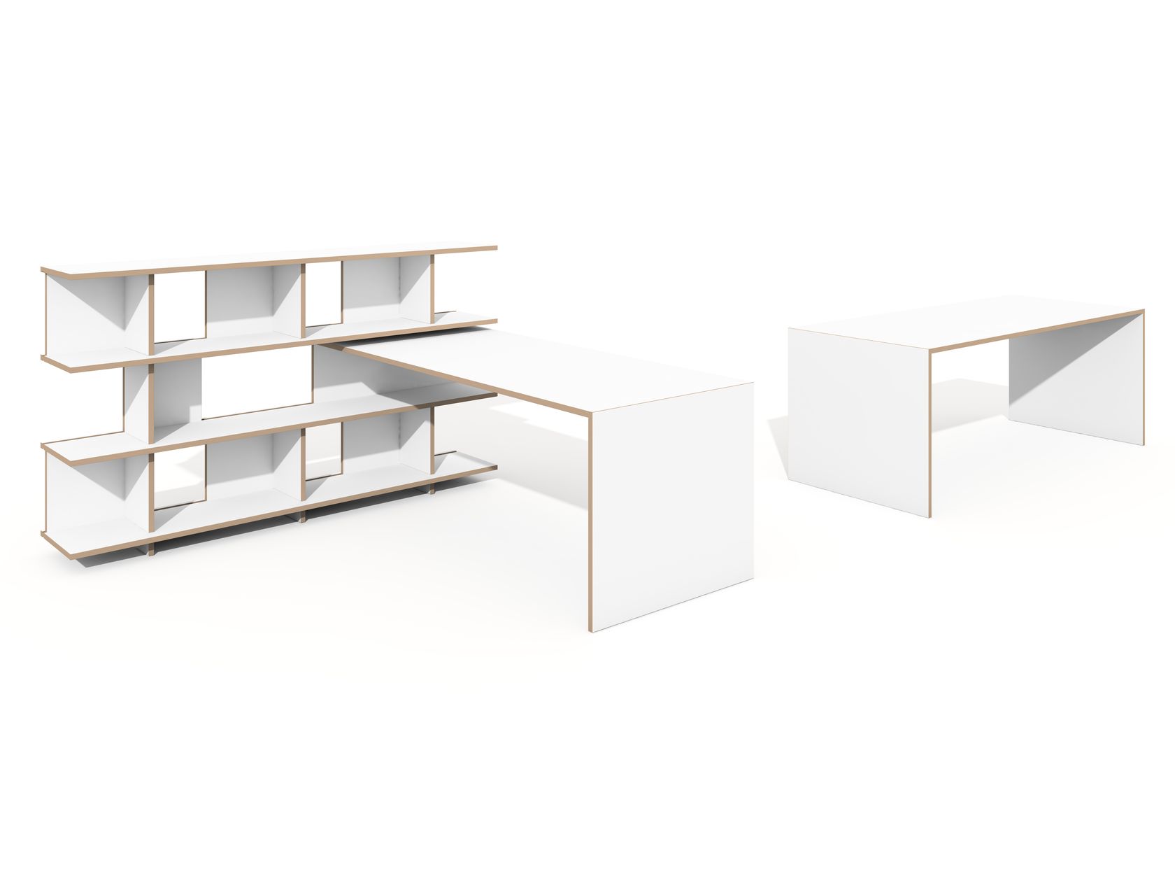 Rectangular MDF writing desk ANSTELL By Tojo Möbel design Eigenwert