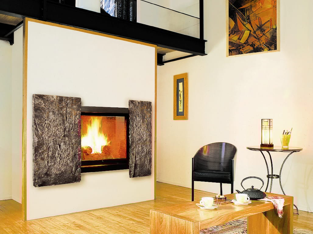 Kaminsims aus Bronze MÉTAFOCUS 9 By Focus creation Design Dominique Imbert