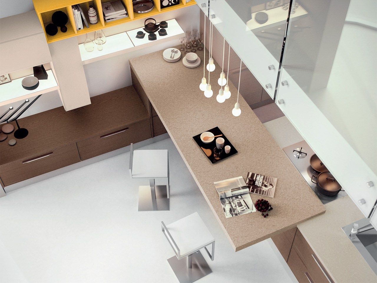 ADELE PROJECT | Wooden kitchen By Cucine Lube