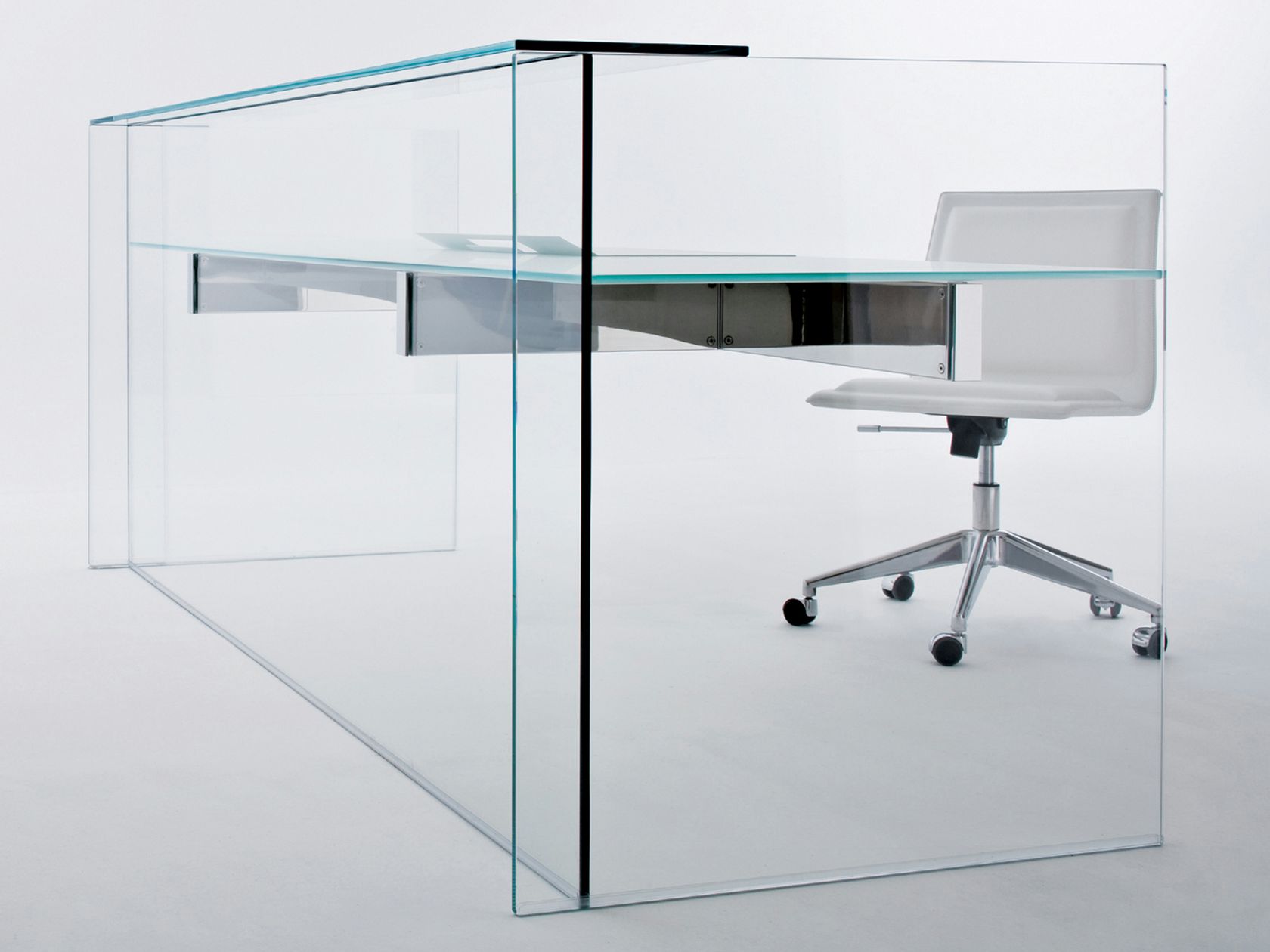 AIR DESK HALL Information point for crystal reception desk By Gallotti ...