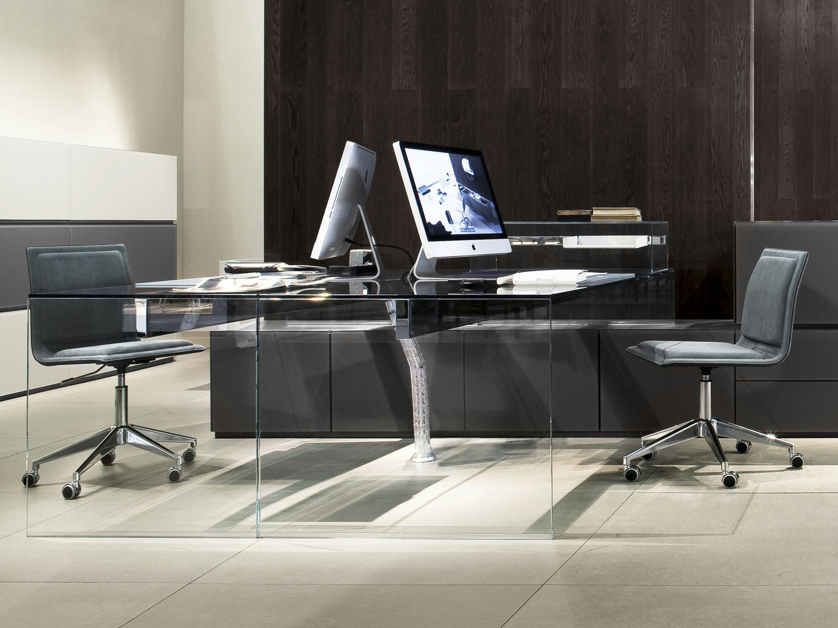 Crystal writing desk AIR DESK 1 UP By Gallotti&Radice design Pinuccio ...