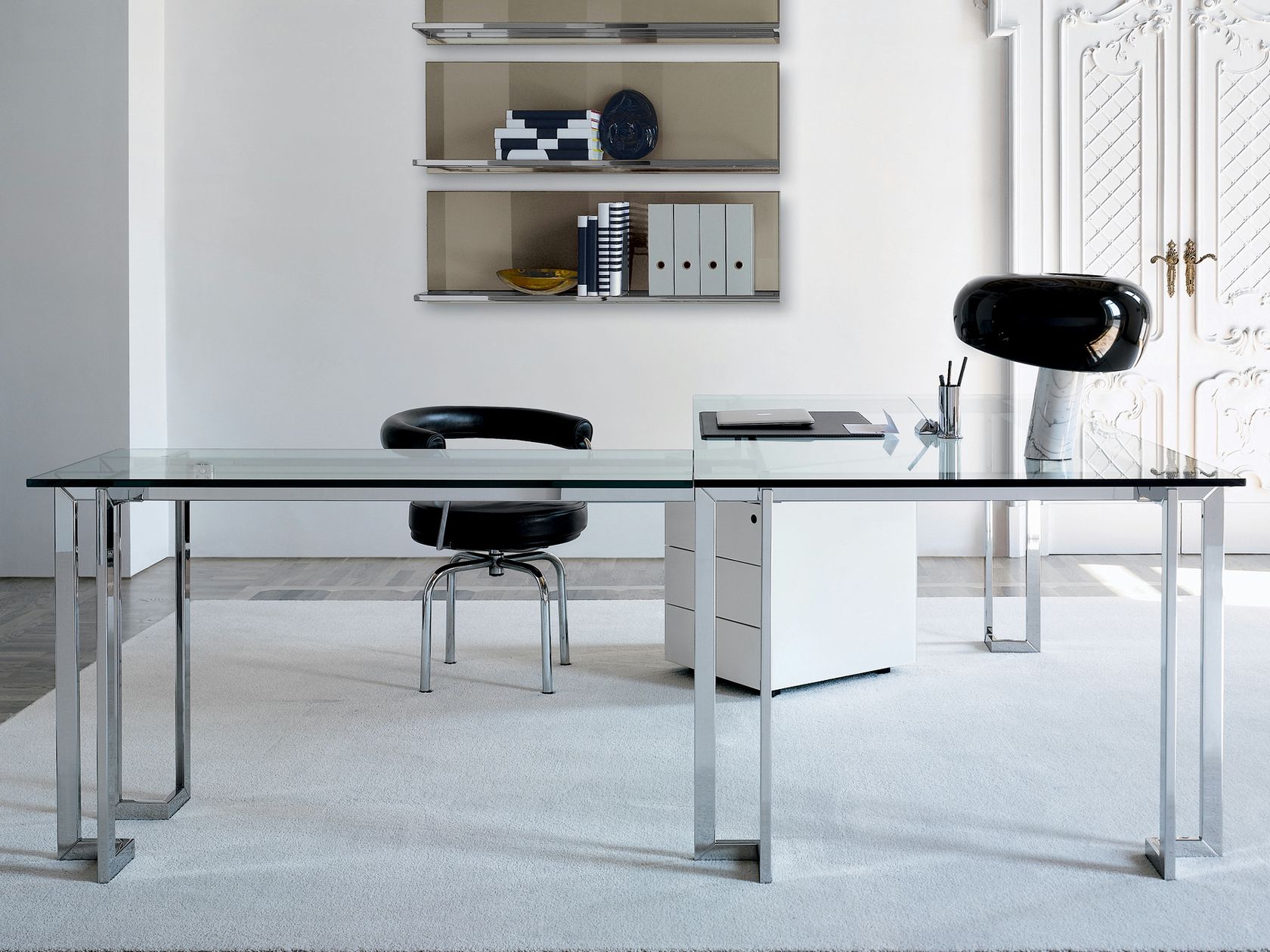 Crystal writing desk LORD L By Gallotti&Radice