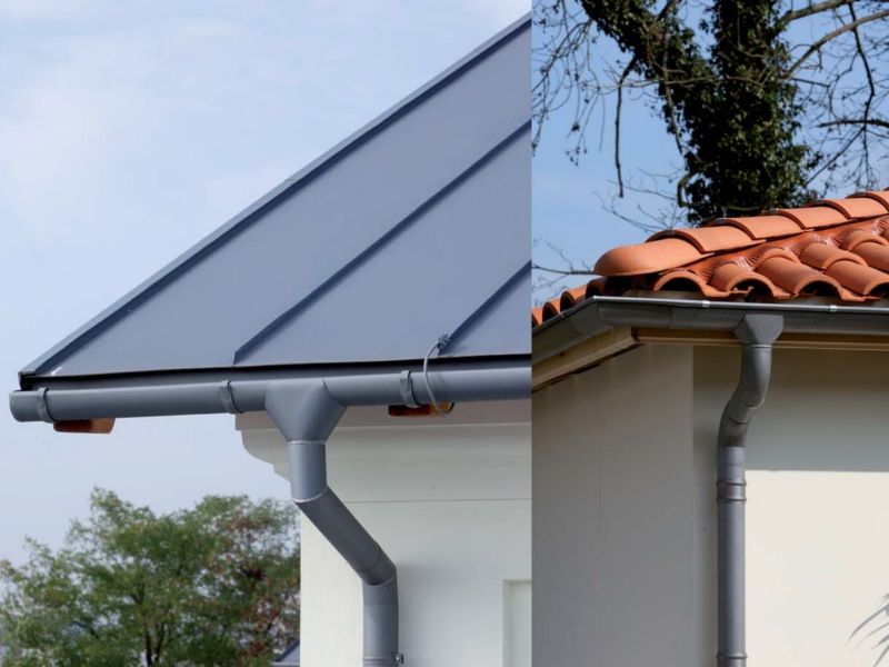 Zinc Gutter / downpipe Gutter and downpipe By VMZINC