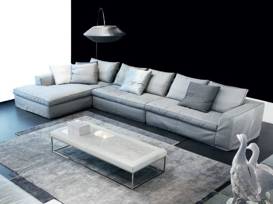 Sectional sofa CARTA BIANCA By ERBA ITALIA design Giorgio Soressi