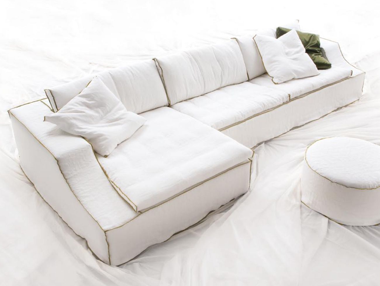 Sectional sofa MISTER BLUES By ERBA ITALIA design Giorgio Soressi